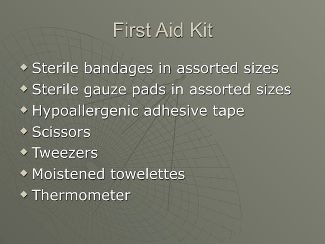 Basics of First aid for children in Middle School | KEY | First Aid ...