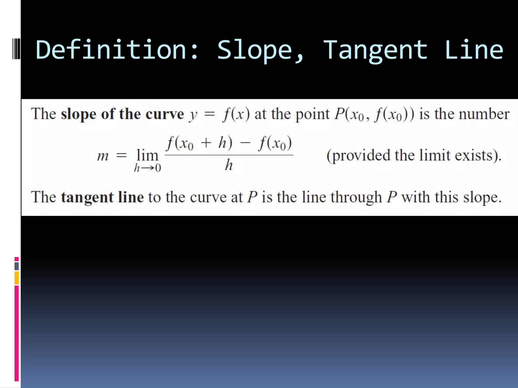 Basics of derivative with help of tangents and secants | PPT