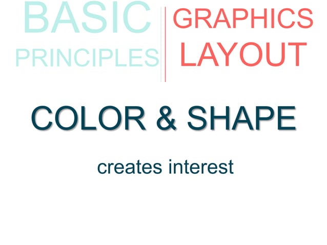 Basics - Image Manipulation and Graphic Layout | PPT