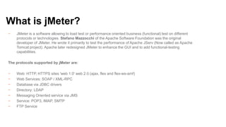 Basic of jMeter | PPTX