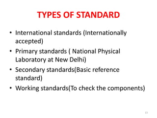 Basics --- metrology and measurements | PPTX