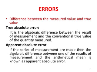 Basics --- metrology and measurements | PPTX | Physics | Science