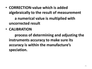Basics --- metrology and measurements | PPTX