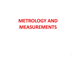 Basics --- metrology and measurements | PPT