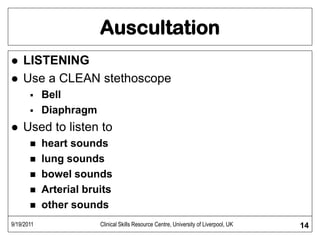 Basics of a Clinical Exam | PPT