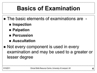 Basics of a Clinical Exam | PPT