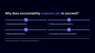 Basics of Accountability. - Taking Responsibility for Actions and ...