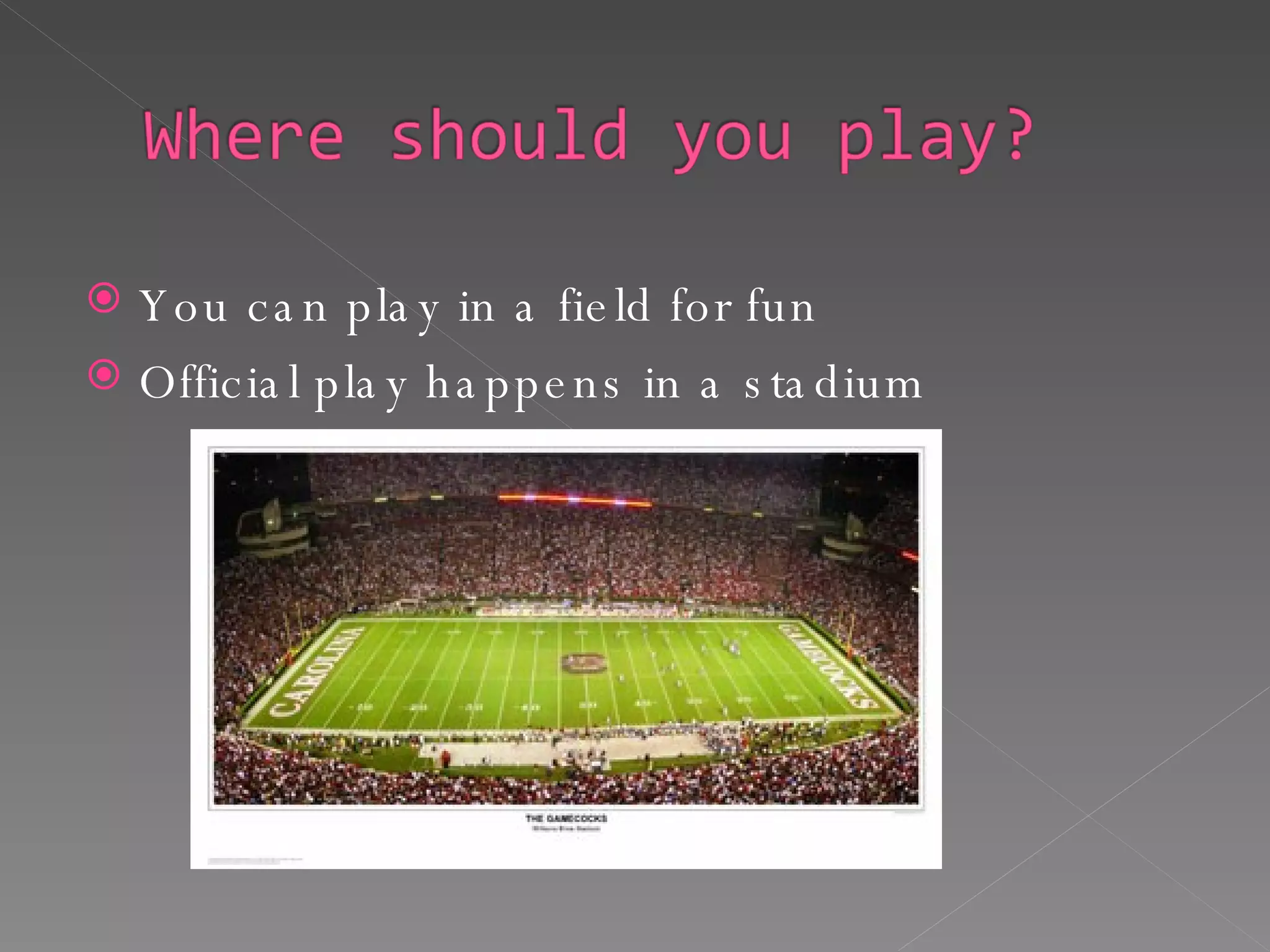 Basics of American Football | PPT