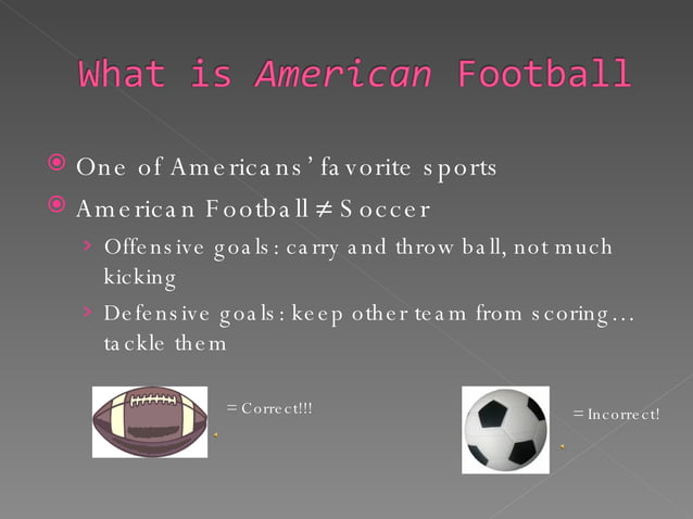 Basics of American Football | PPT