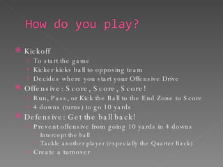 Basics of American Football | PPT