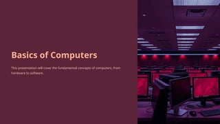 Basics of Computer – Complete Beginner's Guide to Computer Fundamentals | PPT