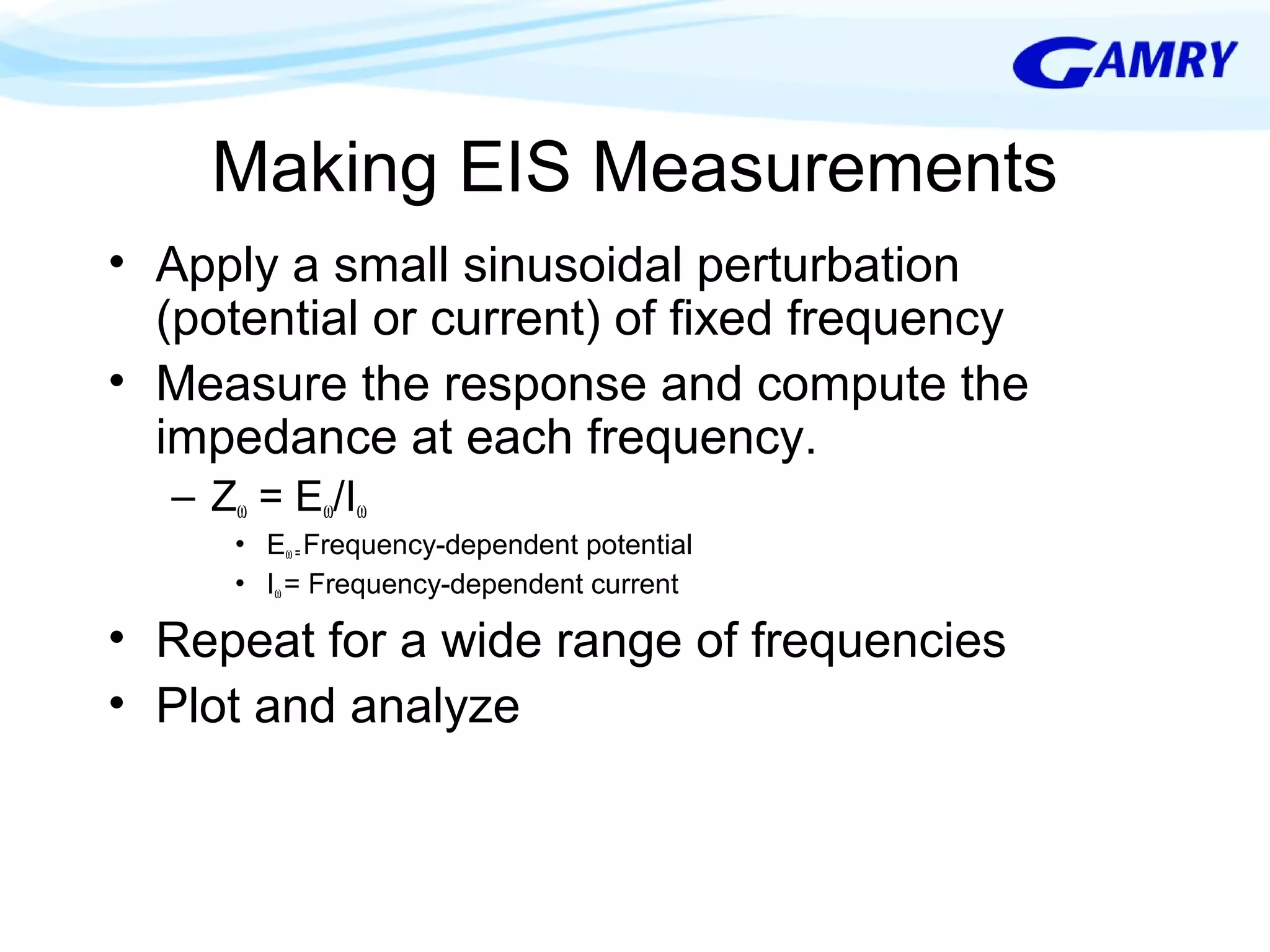 Basics of Electrochemical Impedance Spectroscopy | PPT Basics of Electrochemical Impedance Spectroscopy | PPT