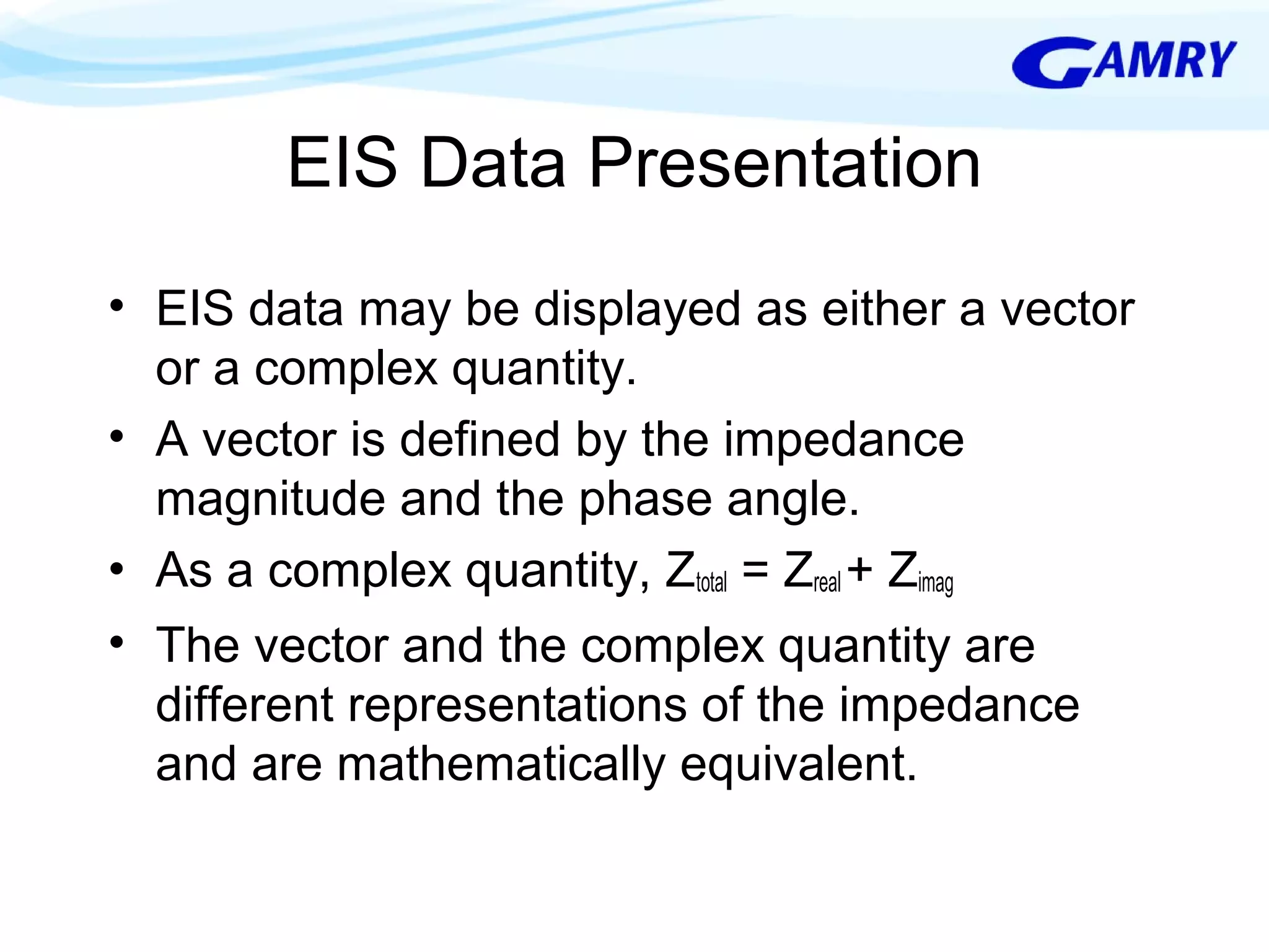 Basics of Electrochemical Impedance Spectroscopy | PPT Basics of Electrochemical Impedance Spectroscopy | PPT