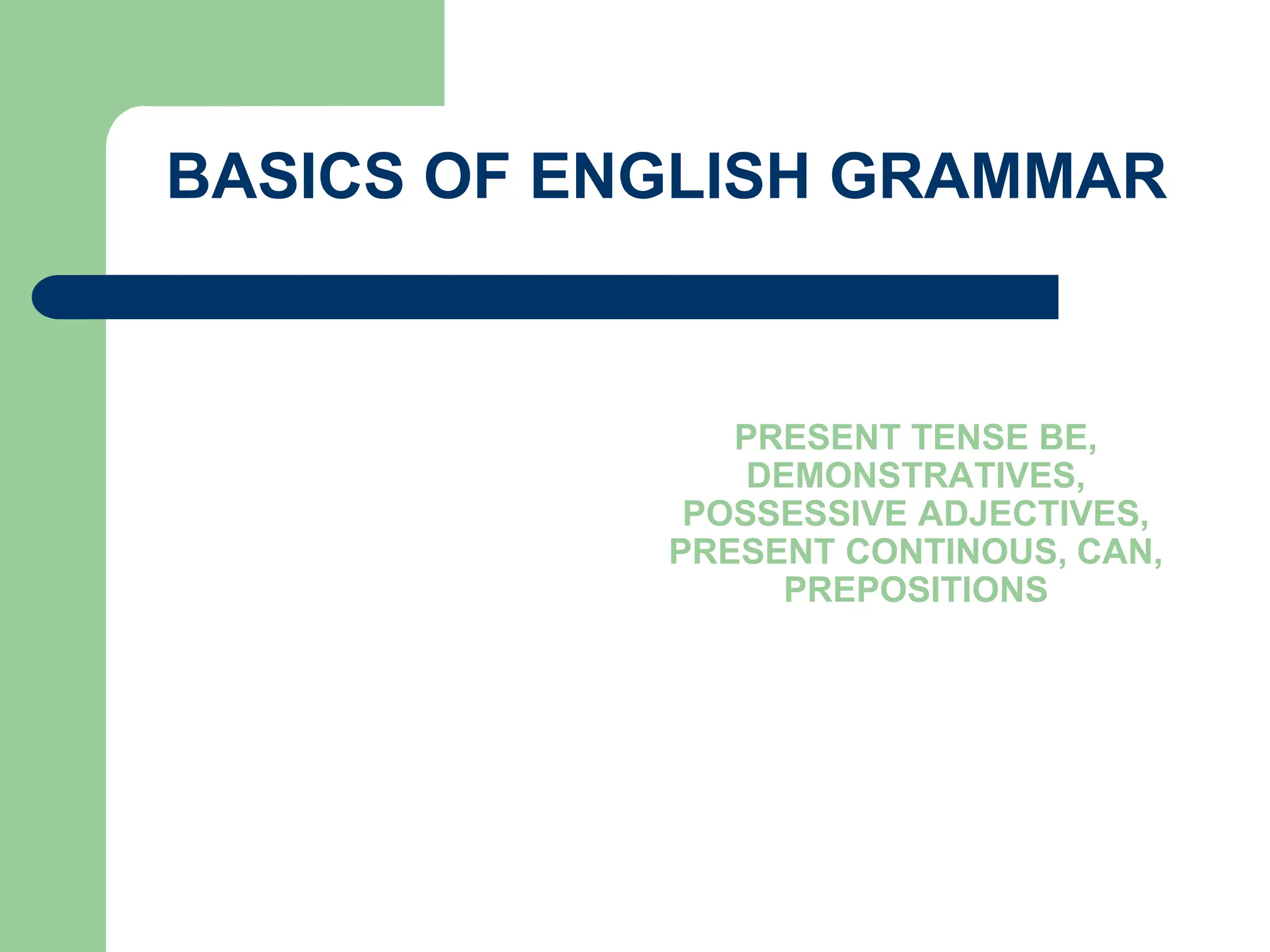 Basics-of-English-Grammar for Scholl and college students | PPTX ...