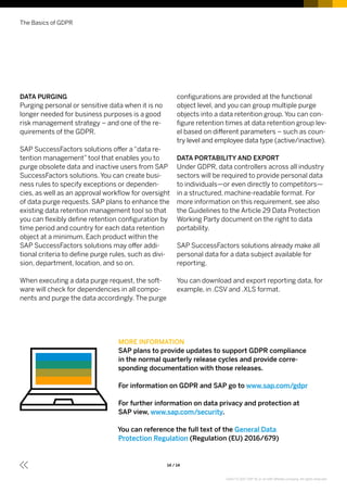 The Basics of GDPR | PDF | Business | Business and Finance