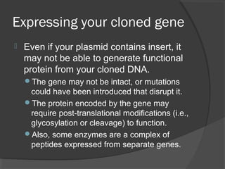 Basics of molecular cloning | PPT