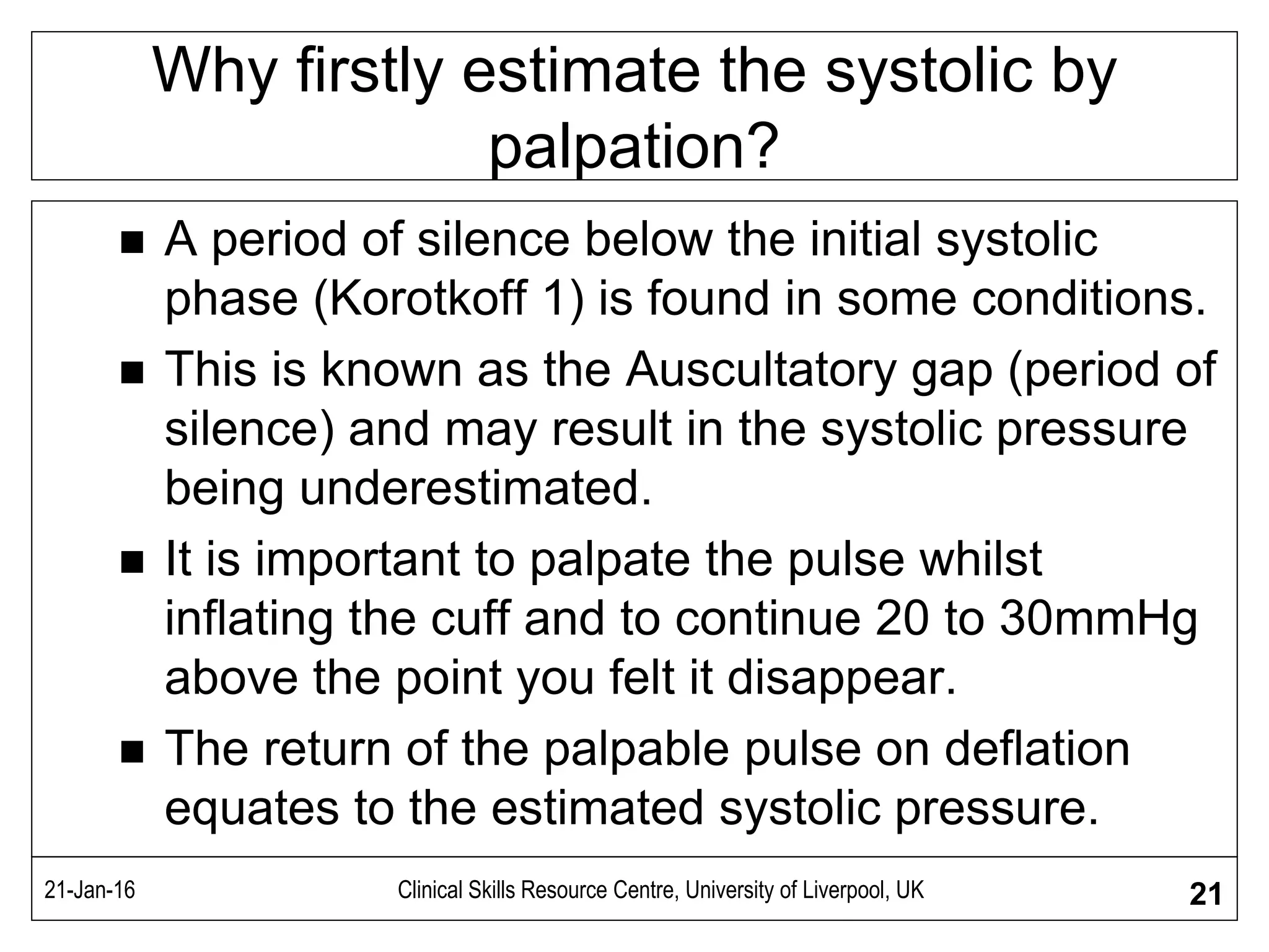Basics of Taking a Blood Pressure | PPTX