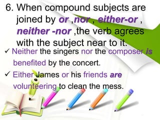 Basic Subject- Verb Agreement | PPTX