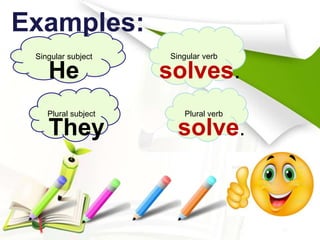 Basic Subject- Verb Agreement | PPTX