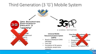 Different Generations Of Mobile Technologies | PDF