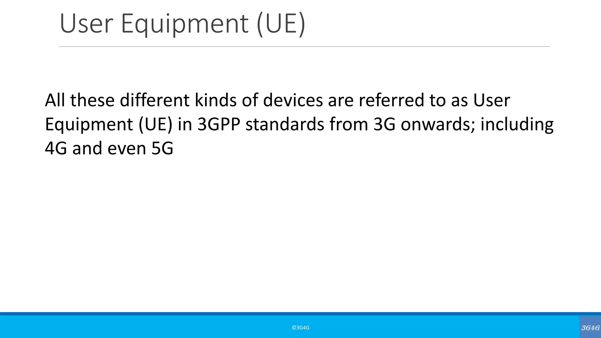 What is a User Equipment (UE)? | PDF