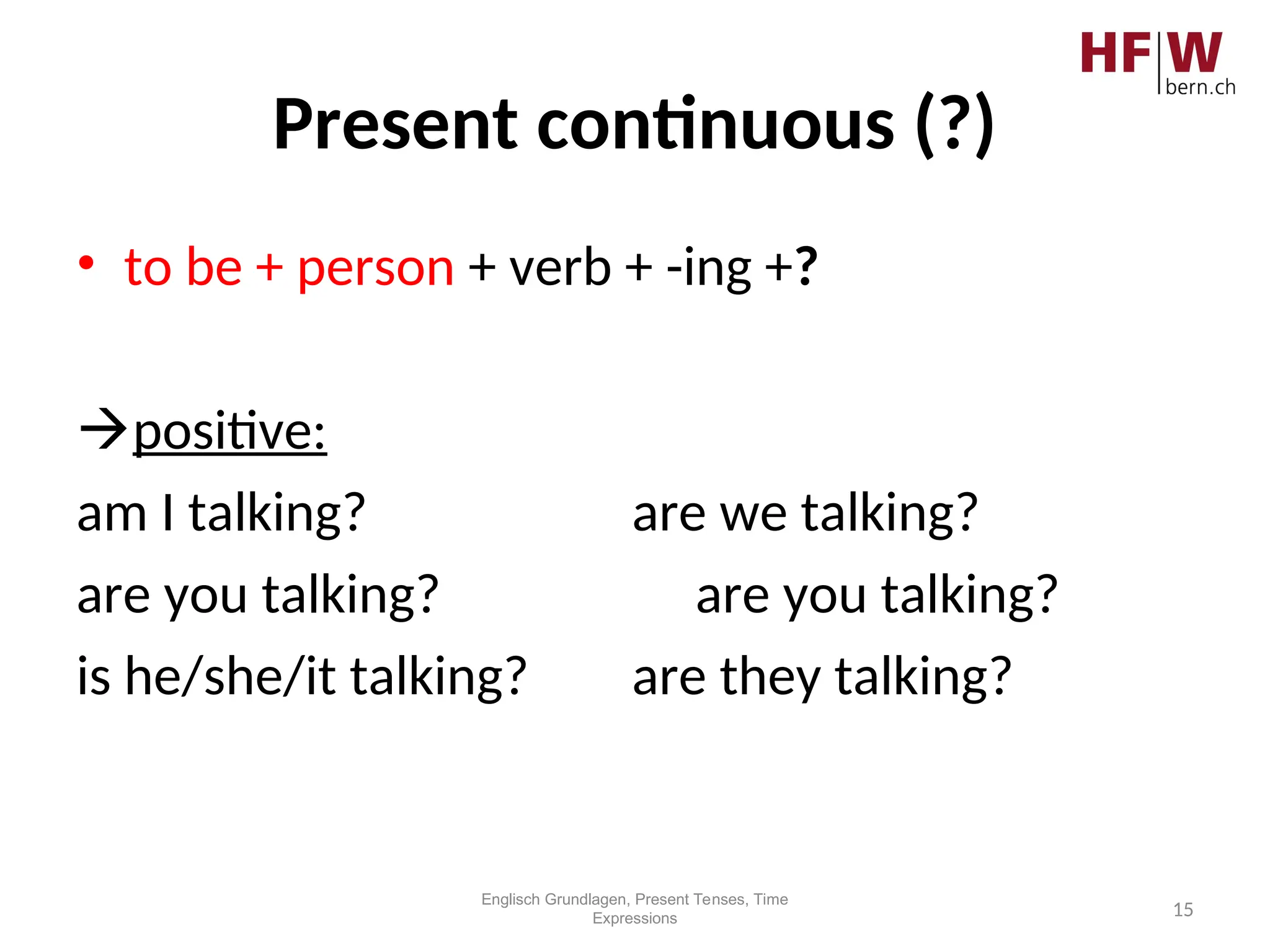 Basics BASIS - present simple & continuous.ppt