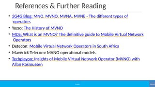 Basic of MNO, MVNO for telecommunication industry | PPT