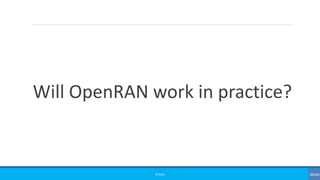 Beginners: Open RAN, White Box RAN & vRAN | PDF