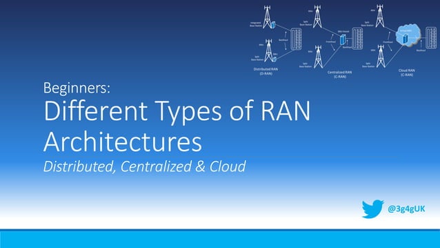 Beginners: Different Types of RAN Architectures - Distributed, Centralized & Cloud | PDF