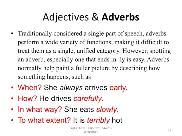 Basics 06 - adjectives, adverbs, comparison.pptx