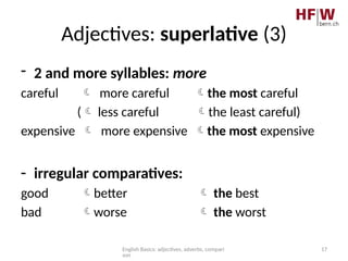Basics 06 - adjectives, adverbs, comparison.pptx