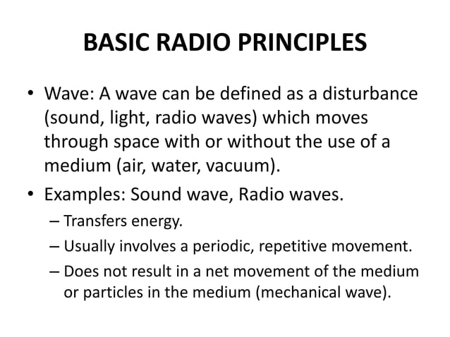 Basic radio Principles, Electromagnetic Spectrum | PPTX | Physics | Science