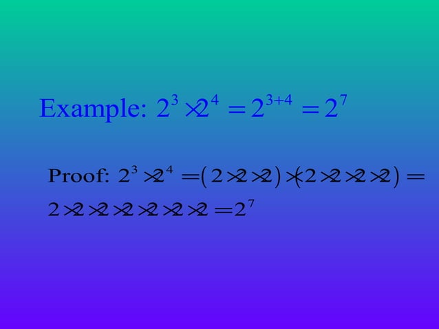 Basics about exponents | PPT