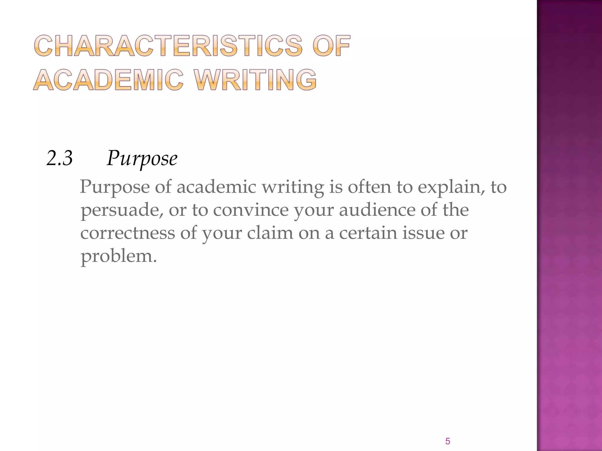 Basics academicwriting ｭ | PPT