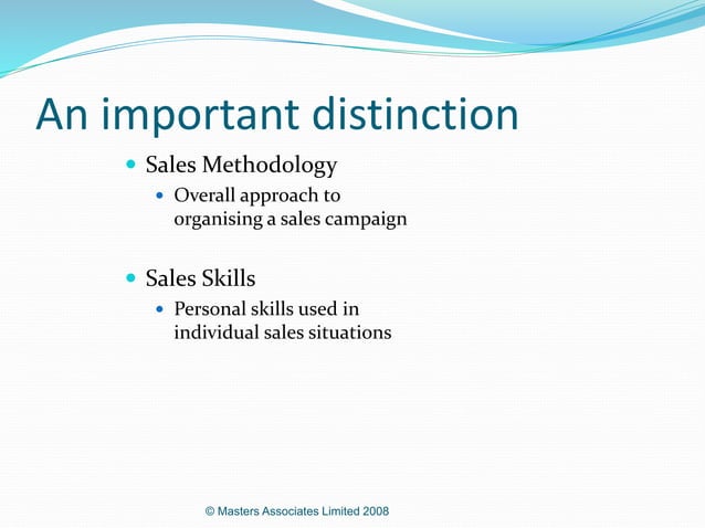 Basic sales skills | PPTX