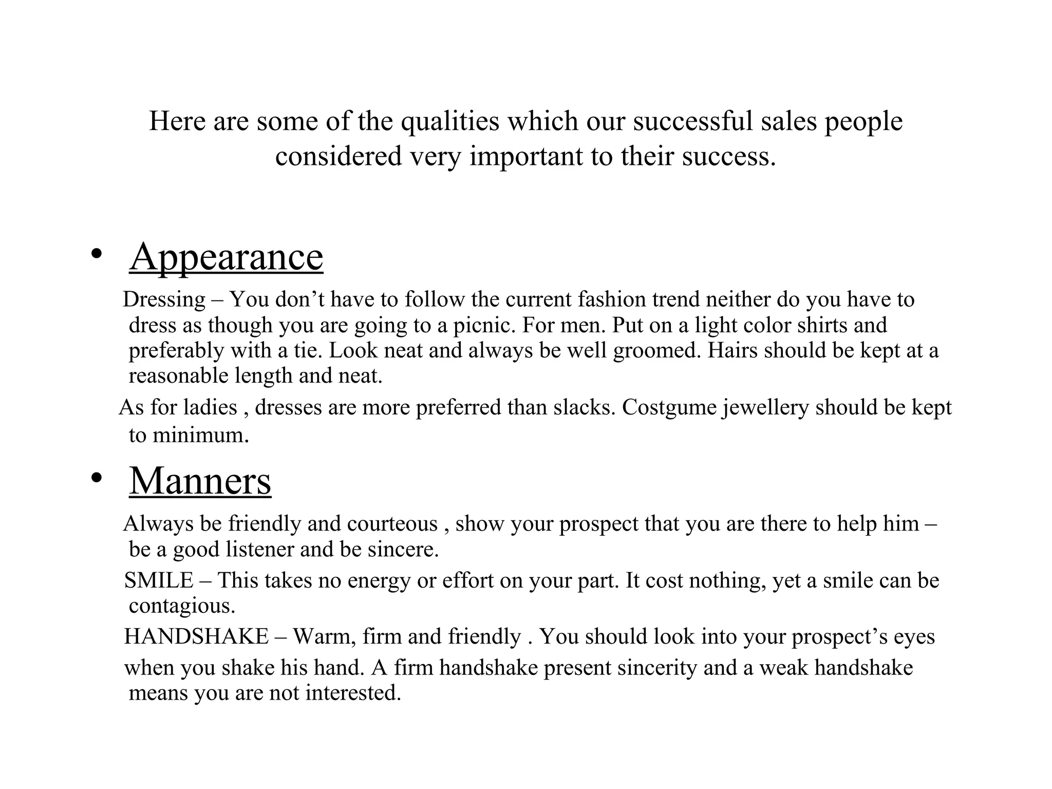 Basic sales training | PPT