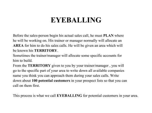 Basic sales training | PPT