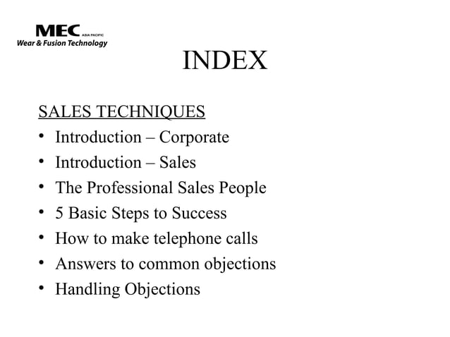 Basic sales training | PPT