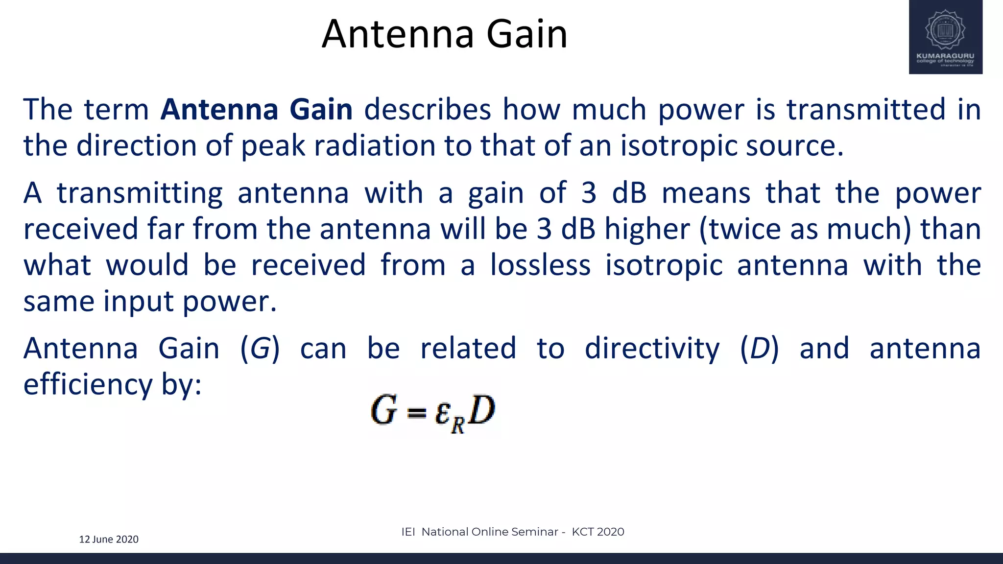 Basics and design of antenna | PPTX