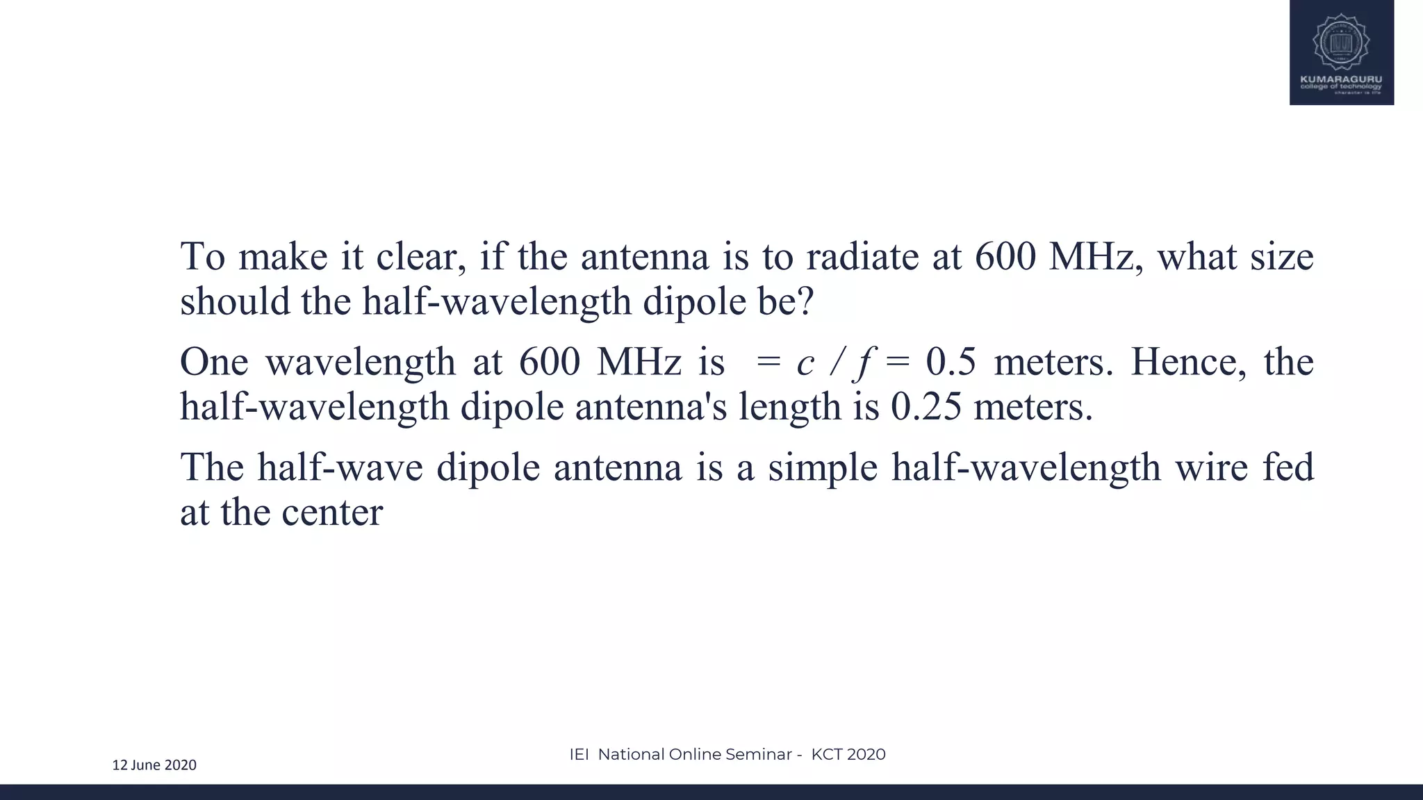 Basics and design of antenna | PPTX