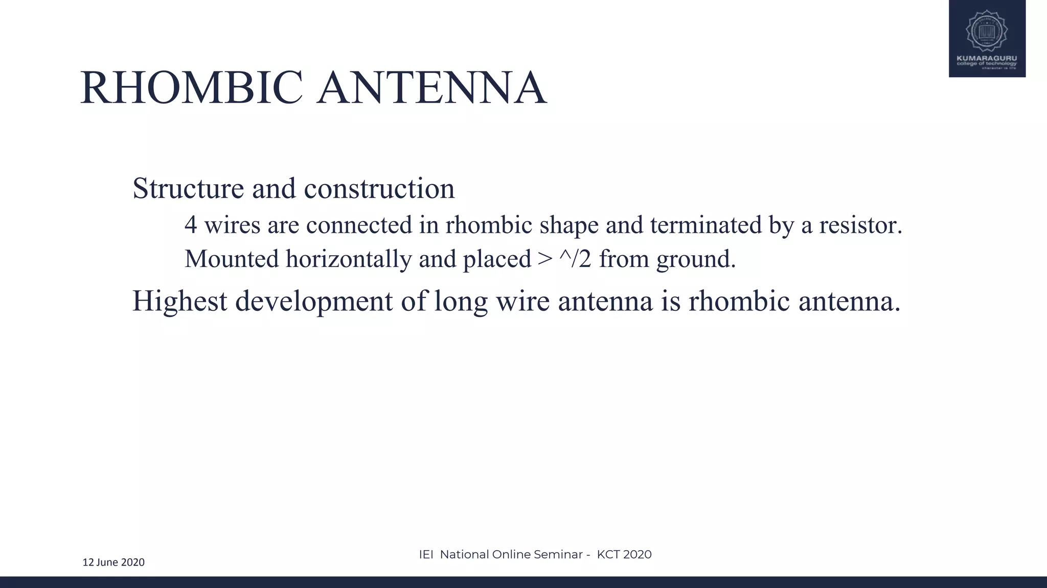 Basics and design of antenna | PPTX