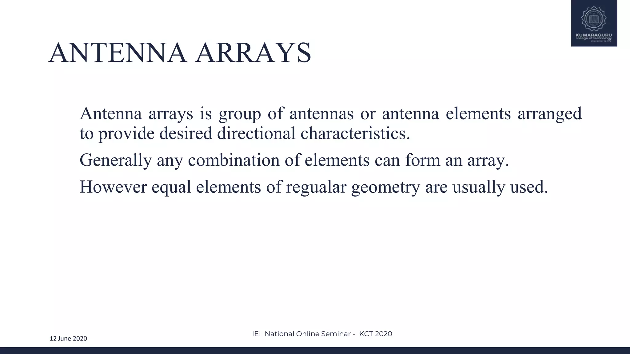 Basics and design of antenna | PPTX