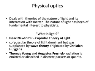 Basics and history of geometrical optics | PPT