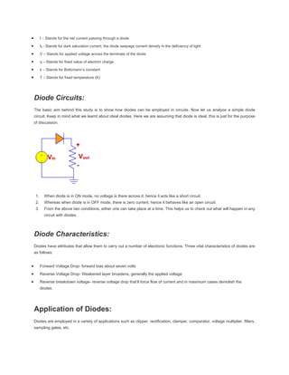 Basics and types_of_diodes | PDF | Technology & Computing