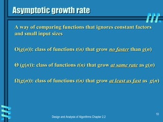 Basics & asymptotic notations | PPT