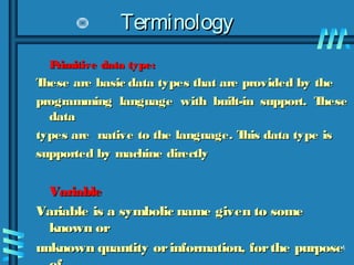 Basics & asymptotic notations | PPT