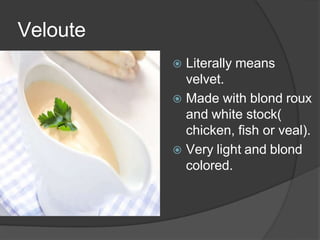 basic sauces.pptx | Cooking | Food & Drink