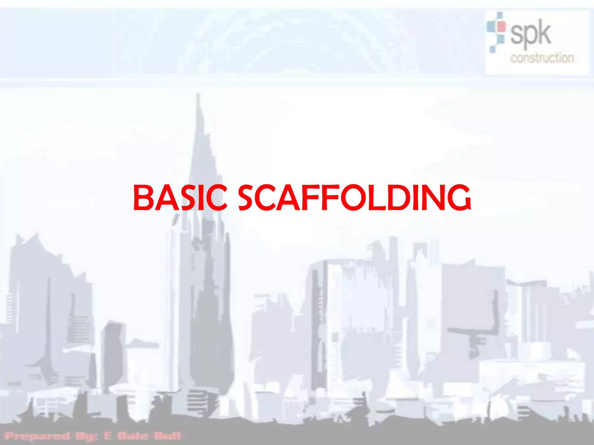 Basic Scaffolding Awareness | PPTX