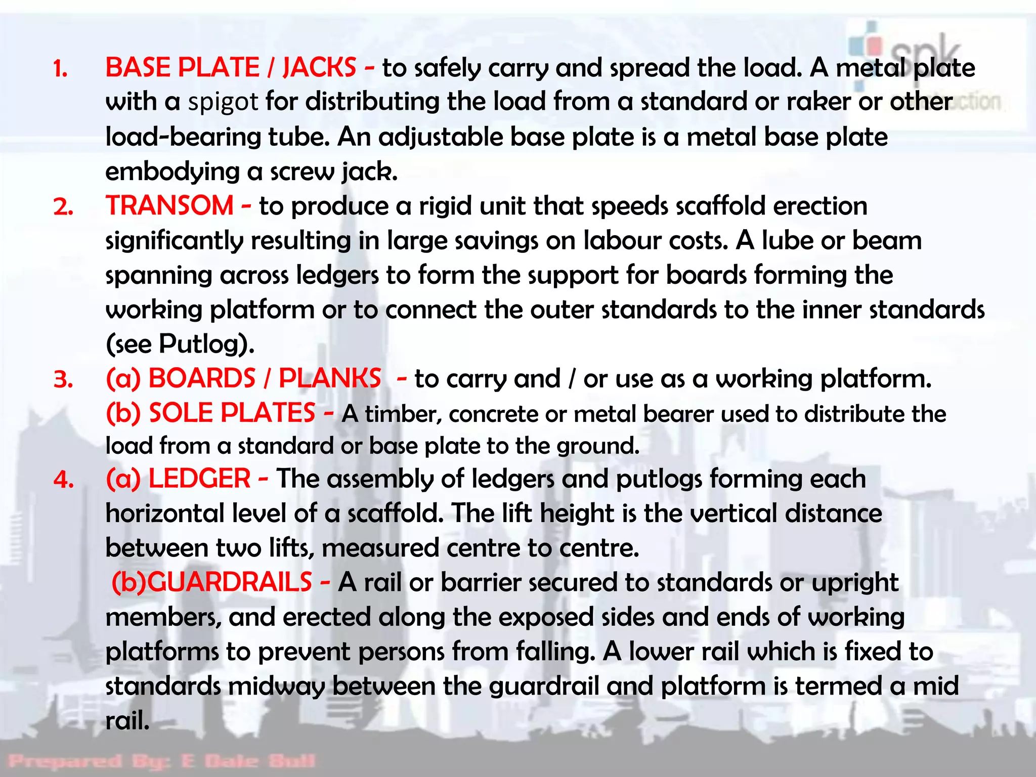 Basic Scaffolding Awareness | PPTX