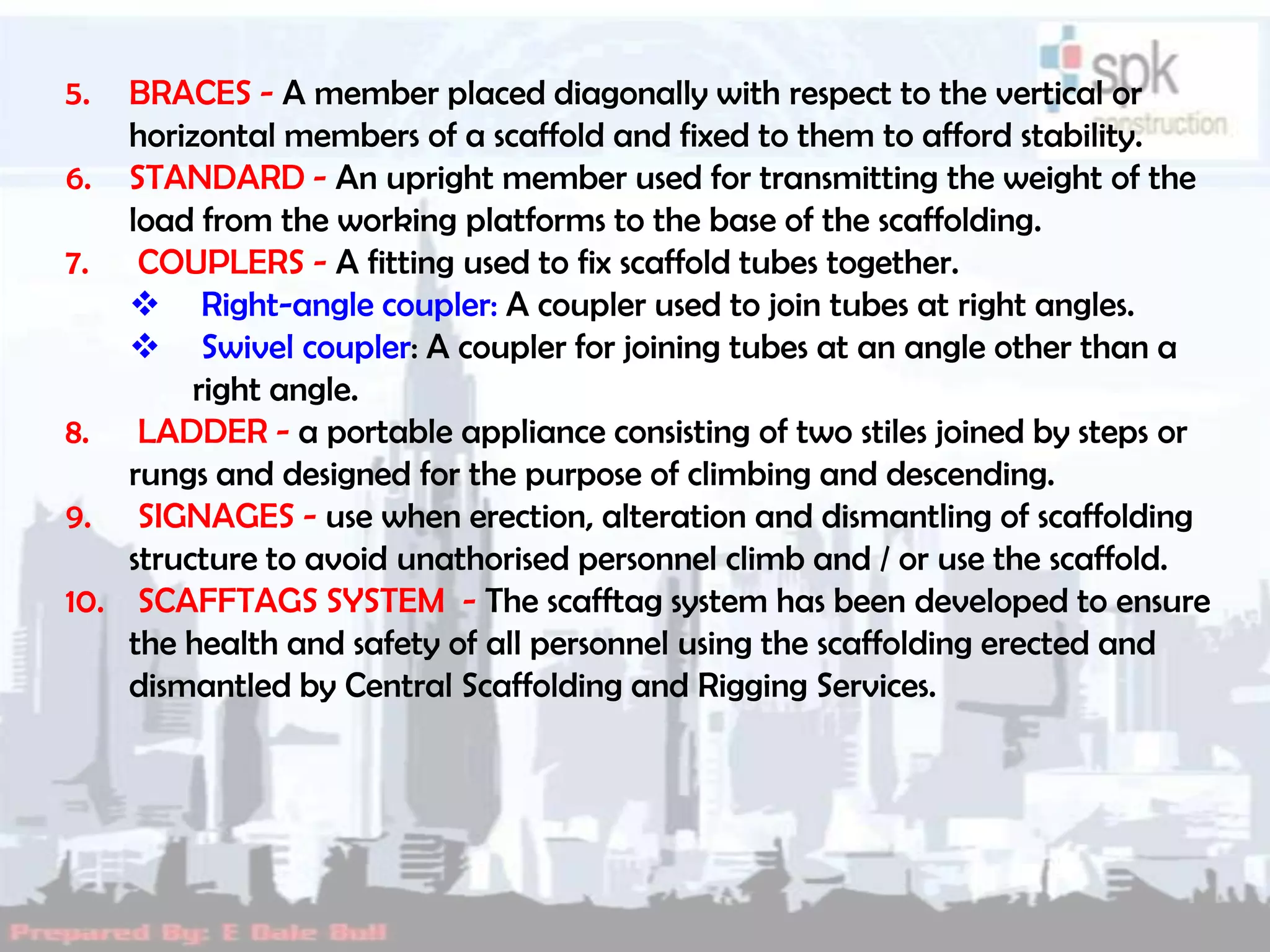 Basic Scaffolding Awareness | PPTX